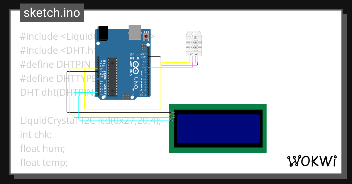 Suhu Dan Kelembaban Wokwi Esp32 Stm32 Arduino Simulator 1371