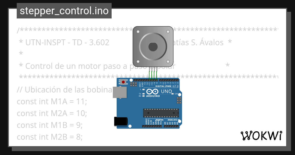 stepper_control.ino - Wokwi ESP32, STM32, Arduino Simulator