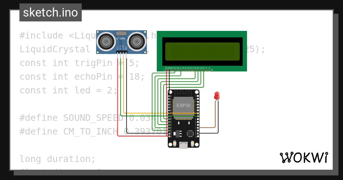 Waterlevel Wokwi Esp32 Stm32 Arduino Simulator