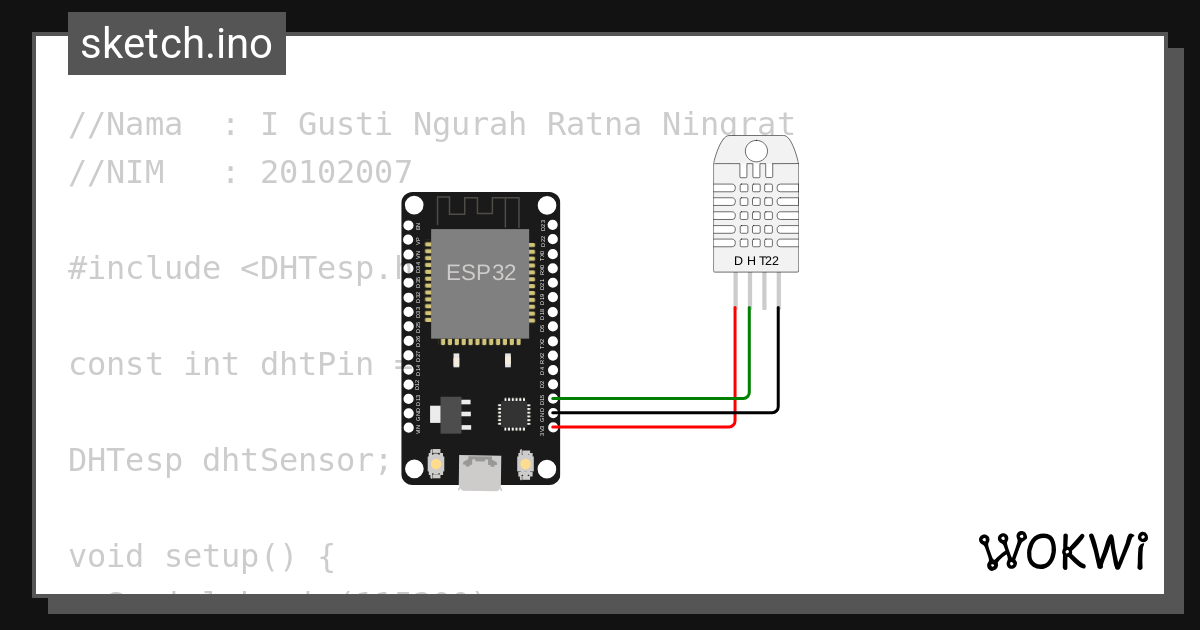 Mengukur suhu dan kelembaban dengan DHT22 dan ESP32 serta menampilkan ... Mengukur suhu dan kelembaban dengan DHT22 dan ESP32 serta menampilkan ...