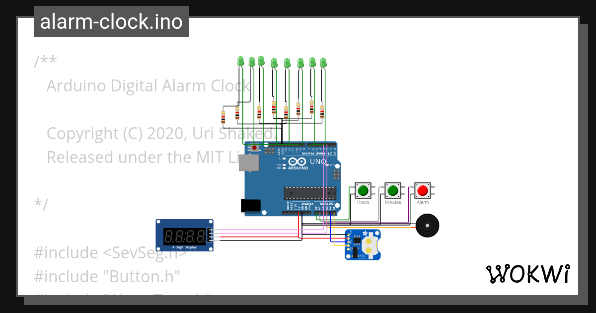 alarm-clock.ino copy - Wokwi ESP32, STM32, Arduino Simulator