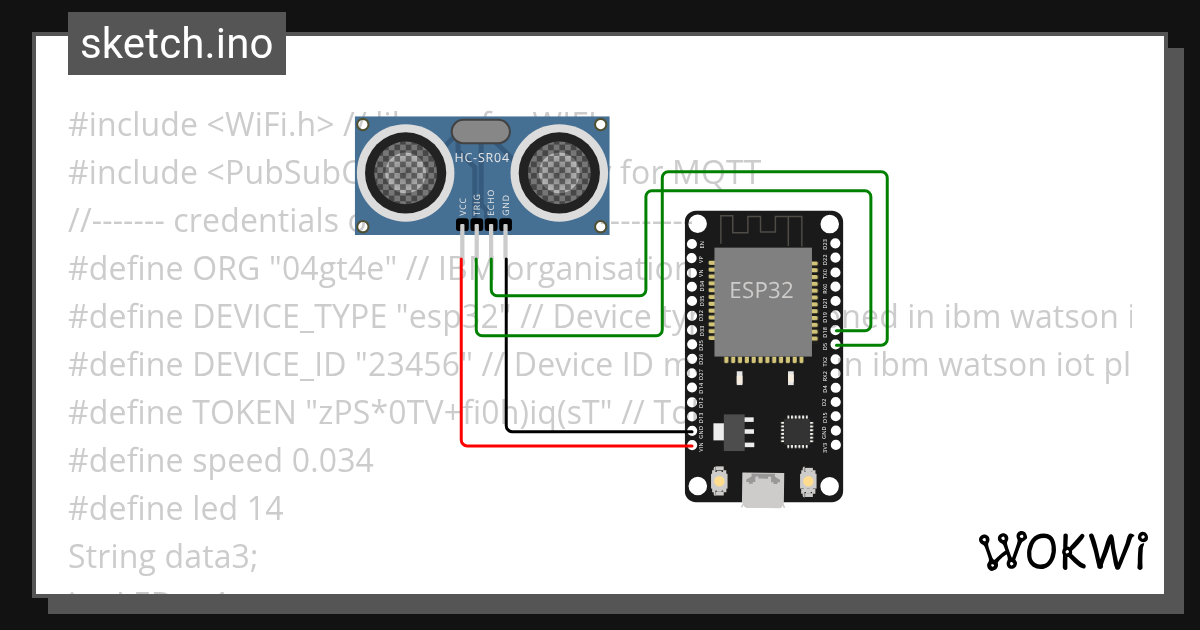 ultrasonic-sim.ino - Wokwi ESP32, STM32, Arduino Simulator
