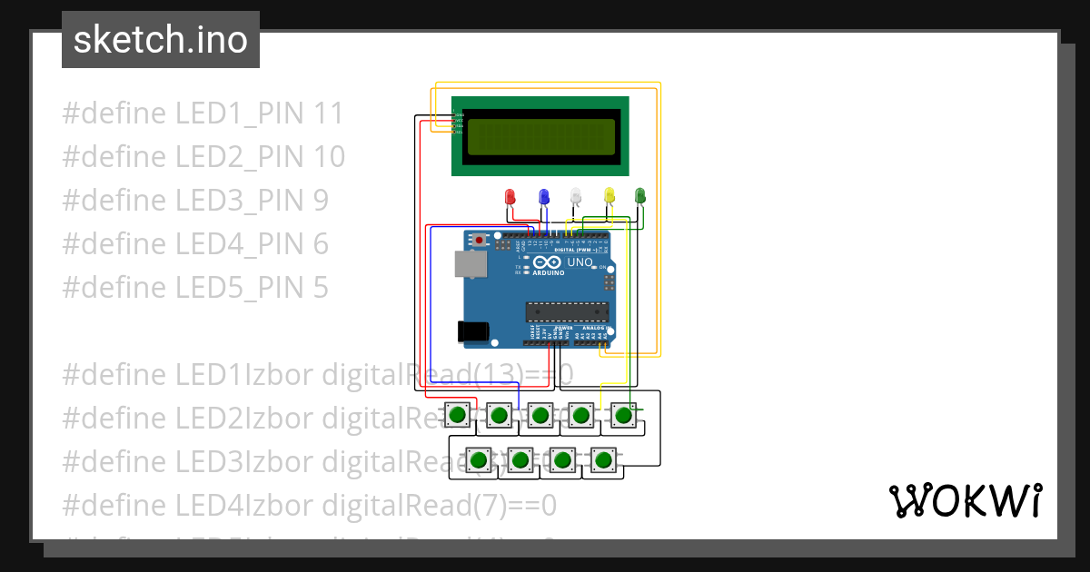 led proba - Wokwi ESP32, STM32, Arduino Simulator