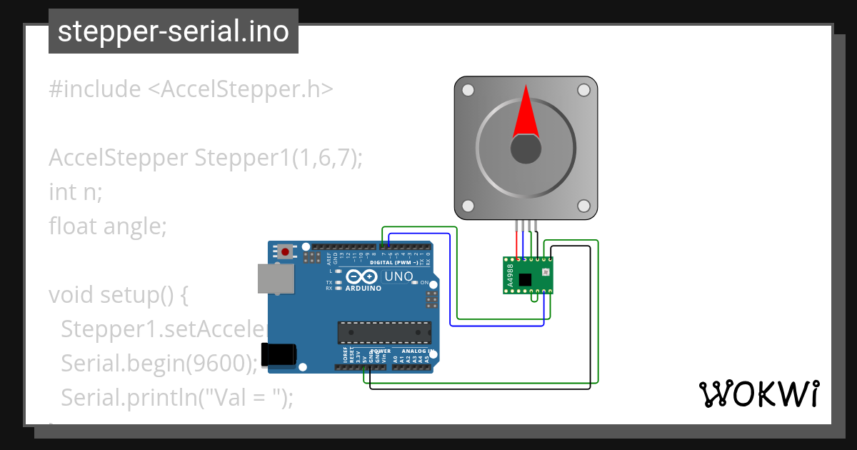 stepper-serial - Wokwi ESP32, STM32, Arduino Simulator