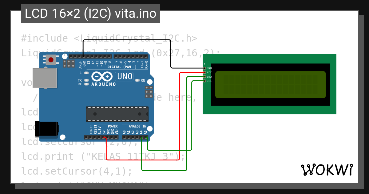 Lcd 16×2 I2c O Wokwi Esp32 Stm32 Arduino Simulator 4423