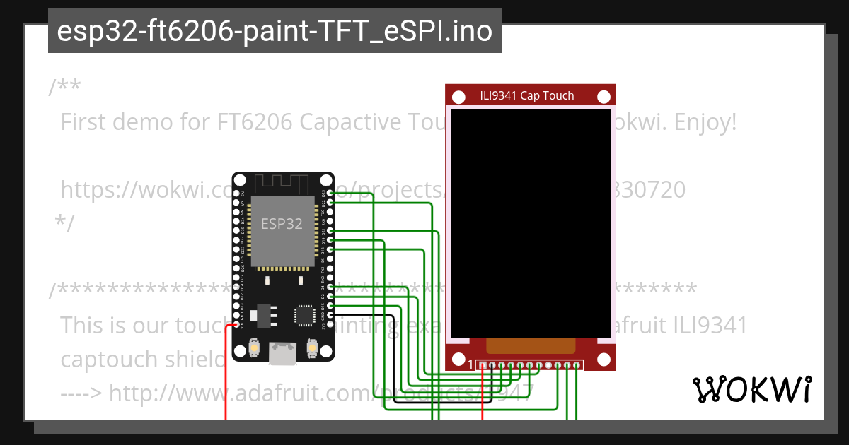 esp32-ft6206-paint-TFT_eSPI.ino copy - Wokwi ESP32, STM32, Arduino Simulator
