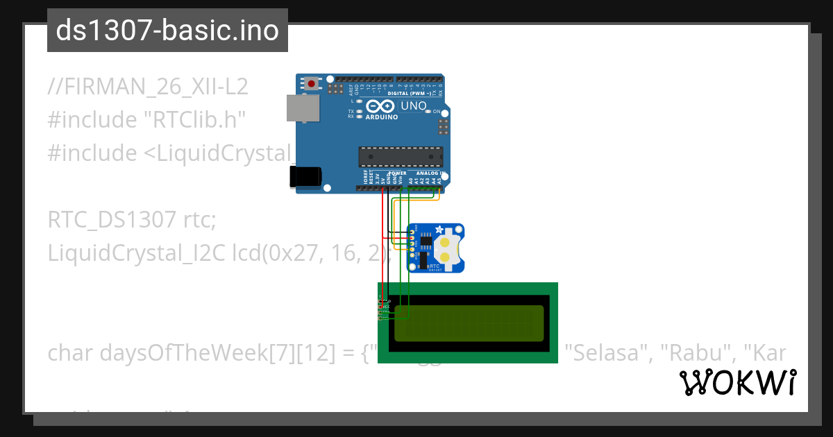 ds1307-basic.ino copy - Wokwi ESP32, STM32, Arduino Simulator