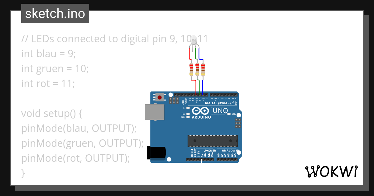 RGB-LED.ino - Wokwi ESP32, STM32, Arduino Simulator
