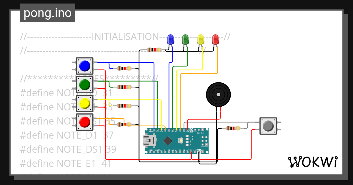 pong.ino copy - Wokwi ESP32, STM32, Arduino Simulator