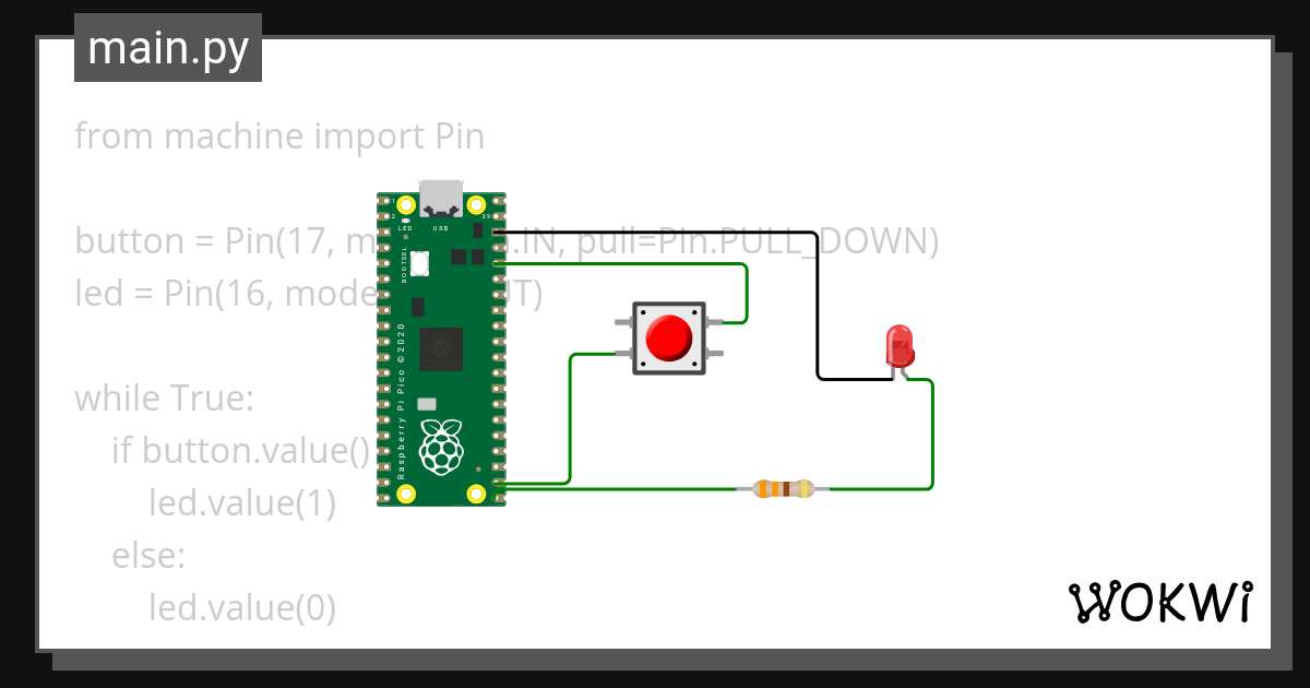 Pushbutton Wokwi Esp32 Stm32 Arduino Simulator 7793