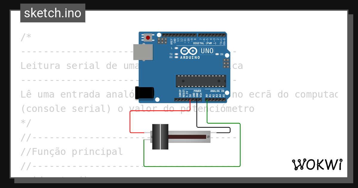 Leitura Serie Porta Analogica Wokwi Esp32 Stm32 Arduino Simulator 8705