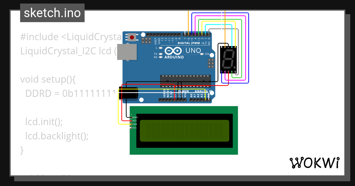 LCD & 7 segment - Wokwi ESP32, STM32, Arduino Simulator LCD & 7 segment - Wokwi ESP32, STM32, Arduino Simulator