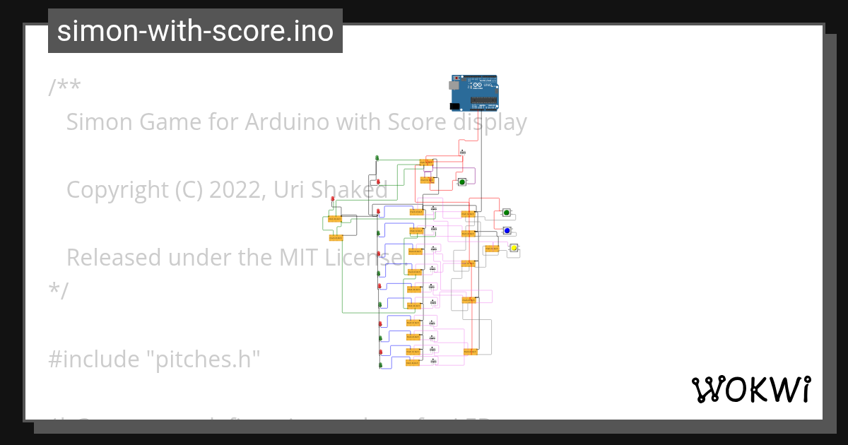 simon-with-score.ino copy - Wokwi ESP32, STM32, Arduino Simulator