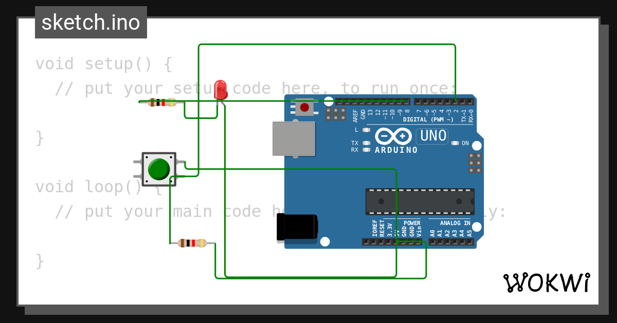 按钮 Wokwi Esp32 Stm32 Arduino Simulator