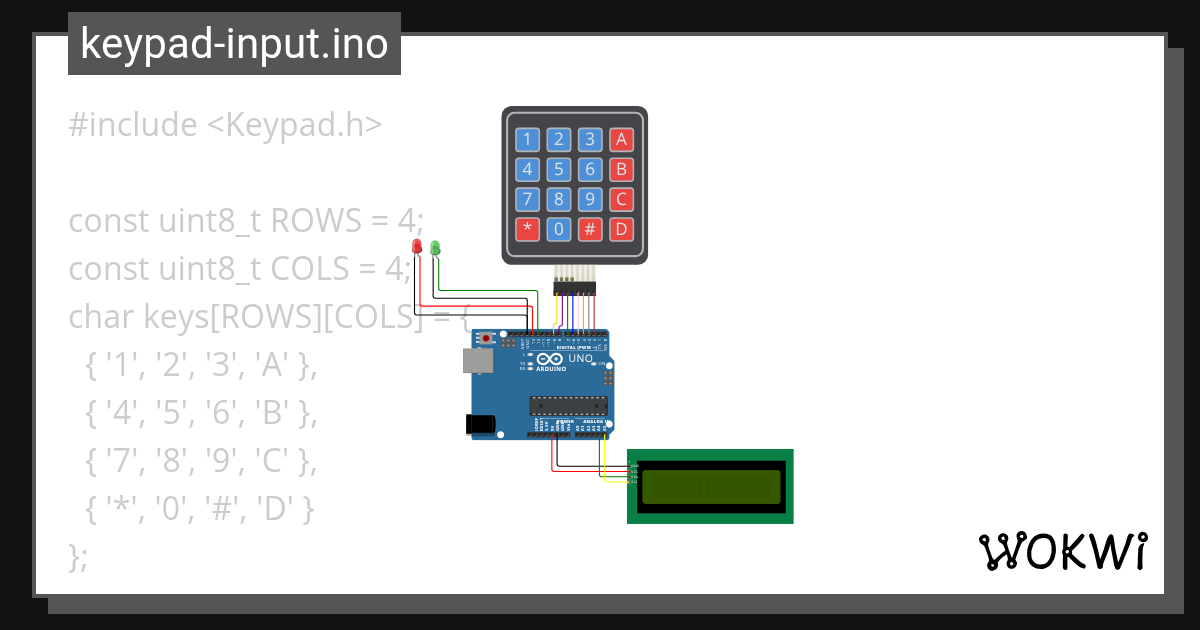 keypad-input-lght - Wokwi ESP32, STM32, Arduino Simulator