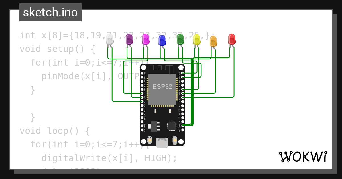 完成 Wokwi Esp32 Stm32 Arduino Simulator 3359