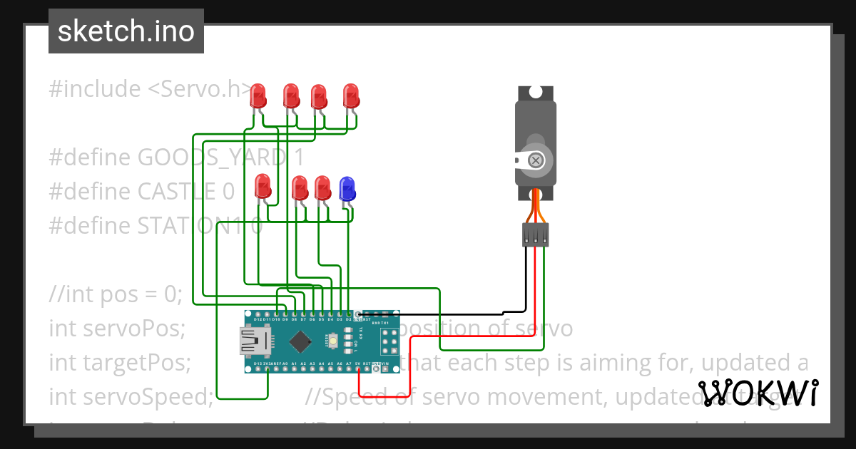 Servo without delay - Wokwi ESP32, STM32, Arduino Simulator