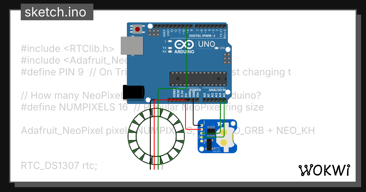LED Lights - Wokwi Arduino and ESP32 Simulator