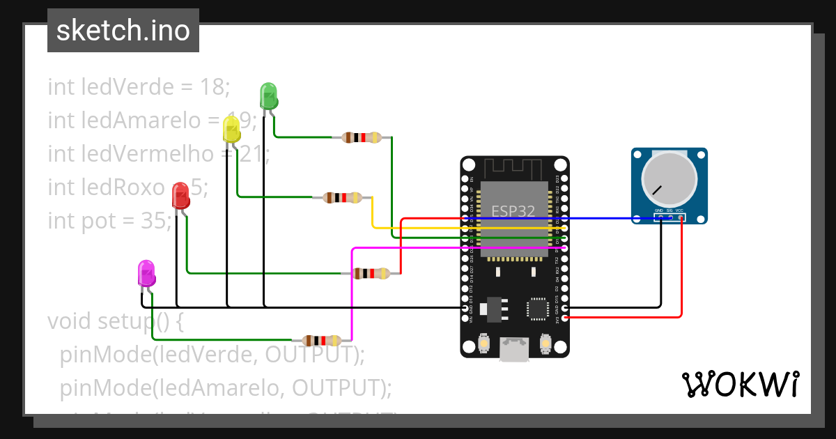 Atividade 3 - Caixa de água - Wokwi ESP32, STM32, Arduino Simulator