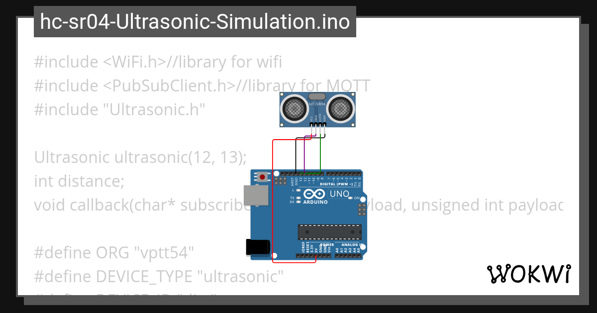 hc-sr04-Ultrasonic-Simulation.ino - Wokwi ESP32, STM32, Arduino Simulator