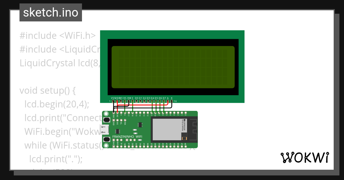 sketch.ino - Wokwi ESP32, STM32, Arduino Simulator