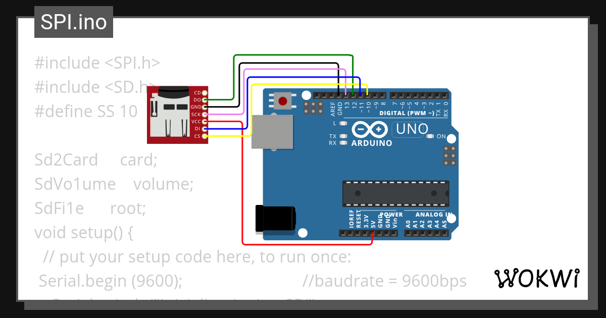 SPI.ino - Wokwi ESP32, STM32, Arduino Simulator