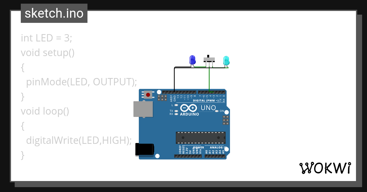 sketch.ino - Wokwi ESP32, STM32, Arduino Simulator