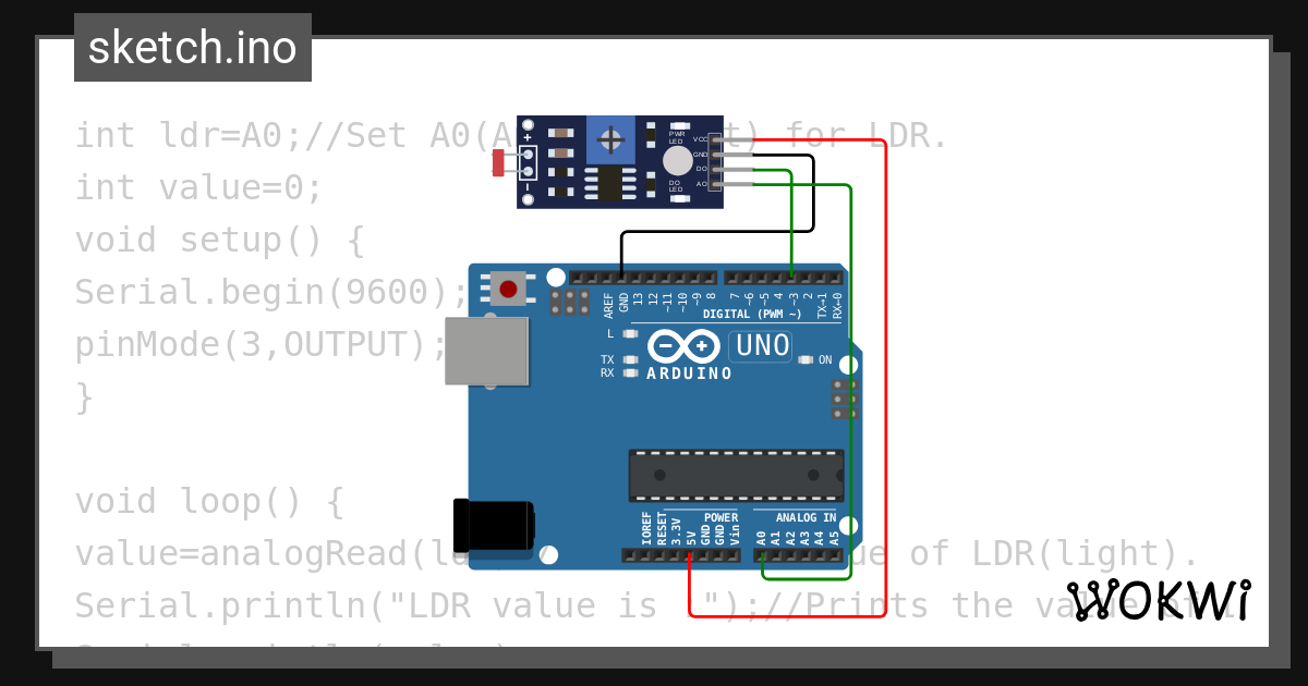 Ldr Wokwi Esp32 Stm32 Arduino Simulator 8280