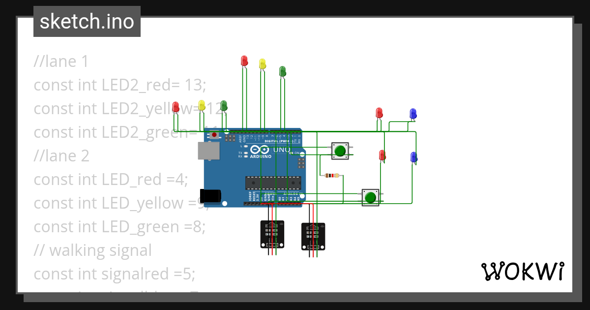 Sam with IR sensor - Wokwi ESP32, STM32, Arduino Simulator