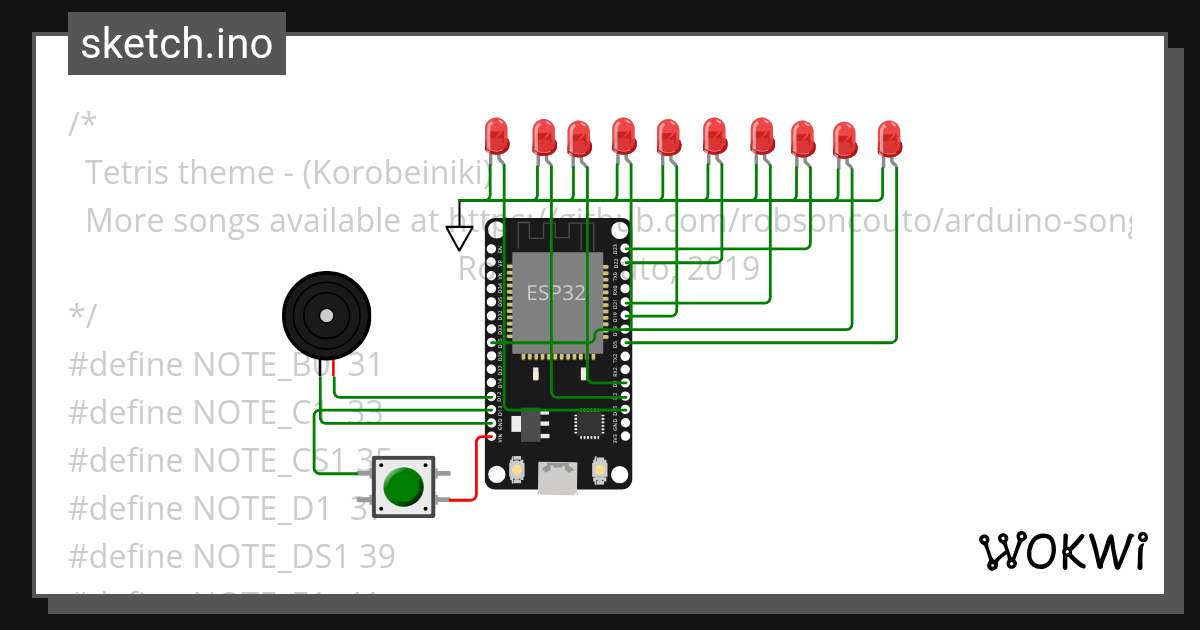 sketch.ino - Wokwi ESP32, STM32, Arduino Simulator