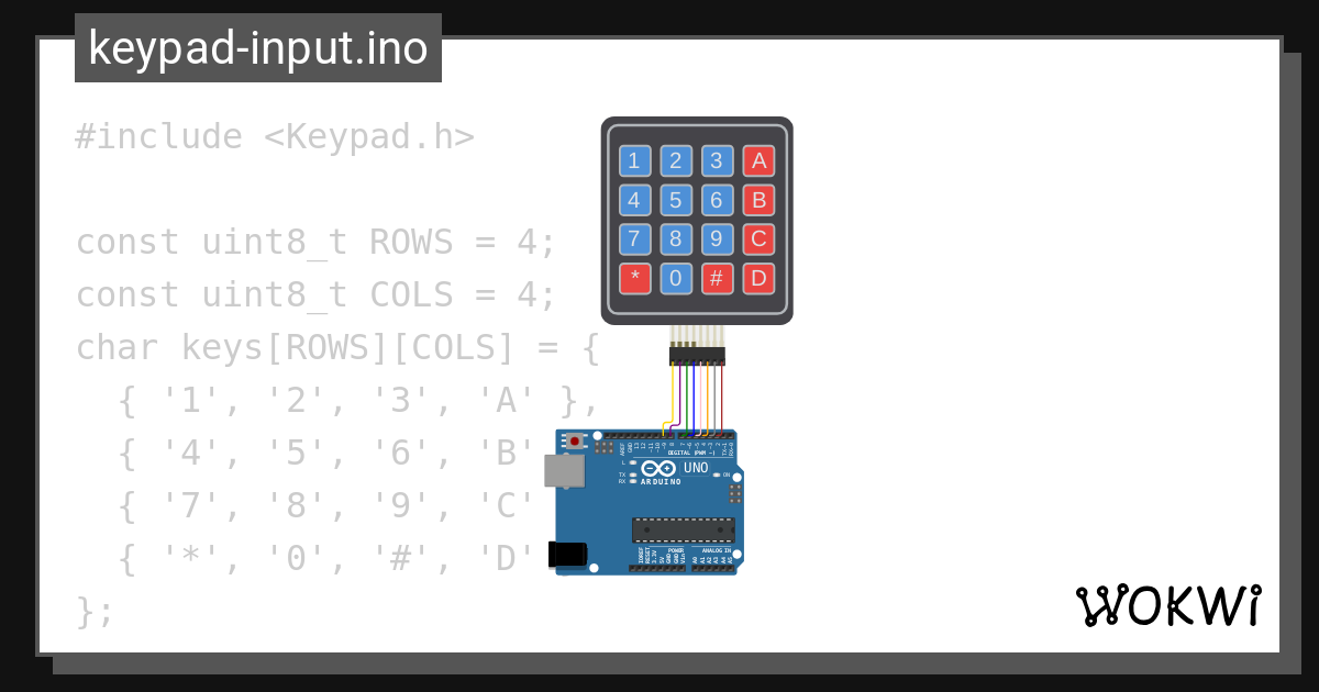 Keypad O Copy Wokwi Esp32 Stm32 Arduino Simulator 3334