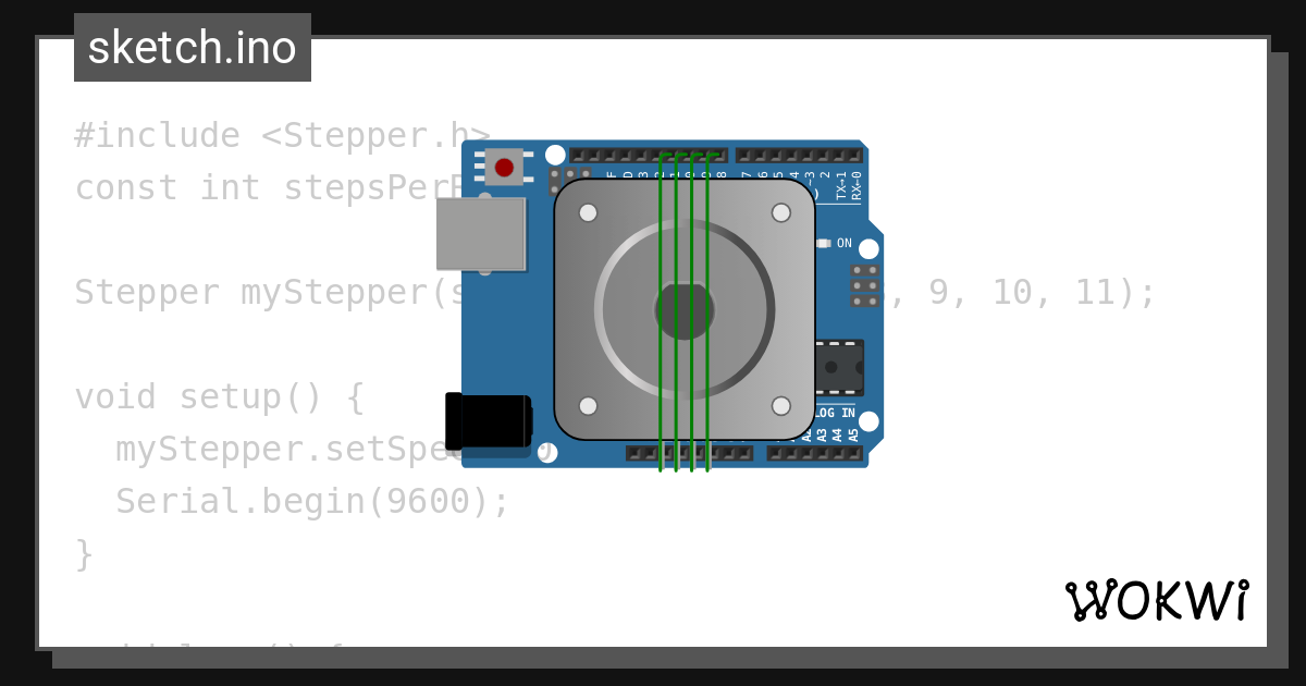 Stepper Wokwi Esp32 Stm32 Arduino Simulator 5401