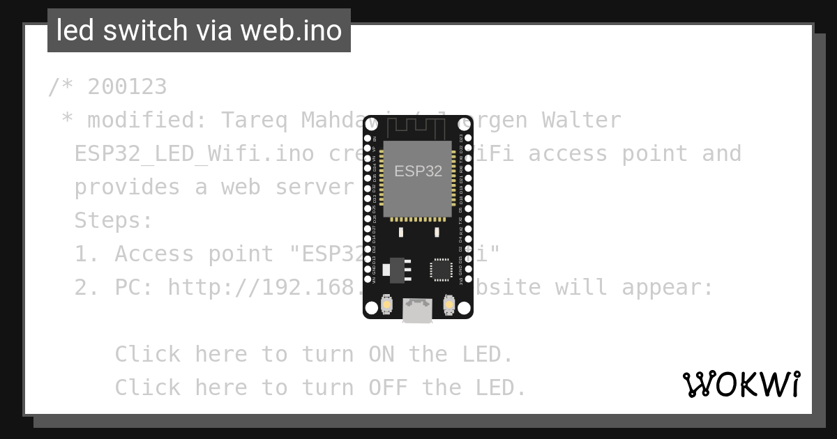 Led Switch Via O Wokwi Esp32 Stm32 Arduino Simulator 6780