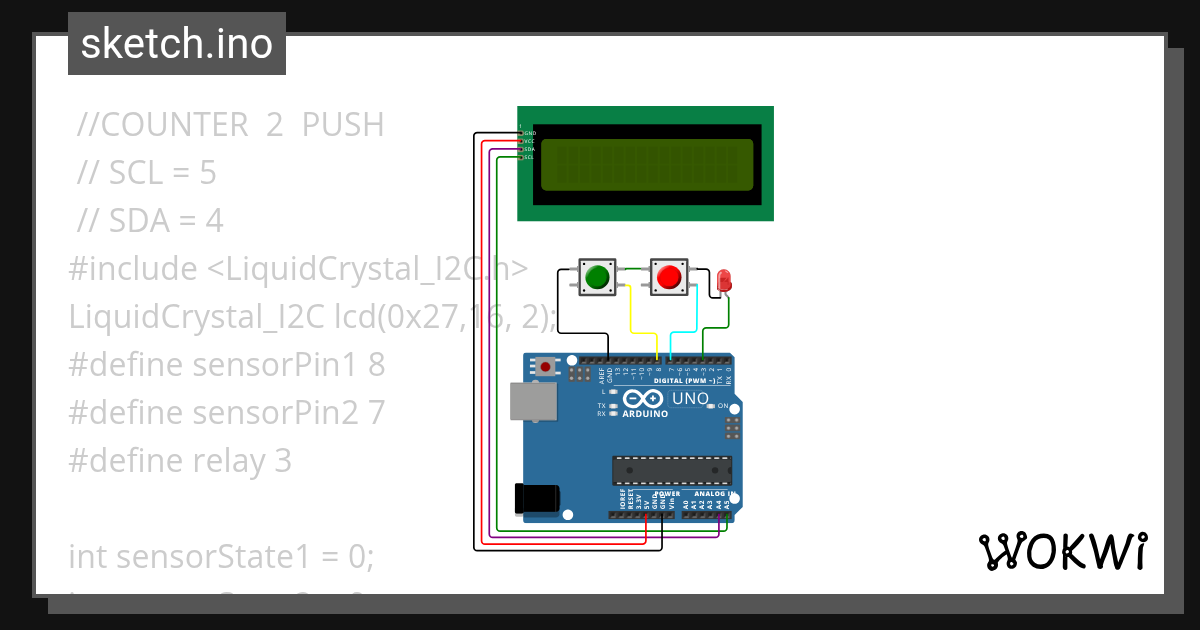 counter 1 - Wokwi ESP32, STM32, Arduino Simulator