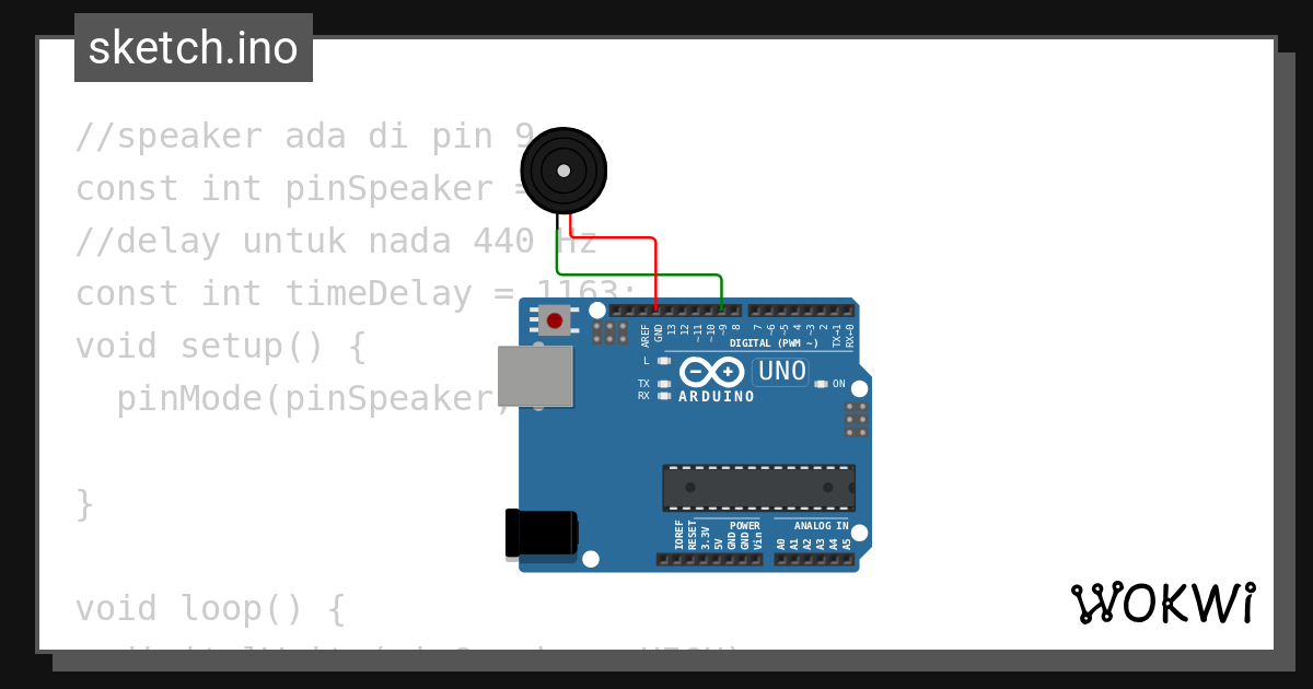 Speaker Membuat Nada Wokwi Esp32 Stm32 Arduino Simulator 