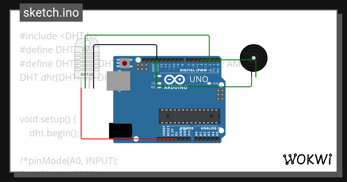 Tempretureando Wokwi Esp32 Stm32 Arduino Simulator 