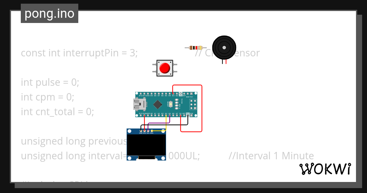 Geiger - Wokwi ESP32, STM32, Arduino Simulator