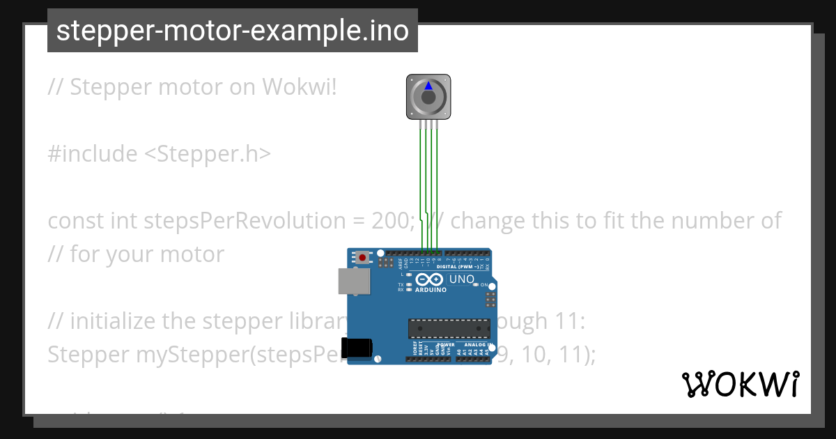 stepper-motor-example.ino copy - Wokwi ESP32, STM32, Arduino Simulator