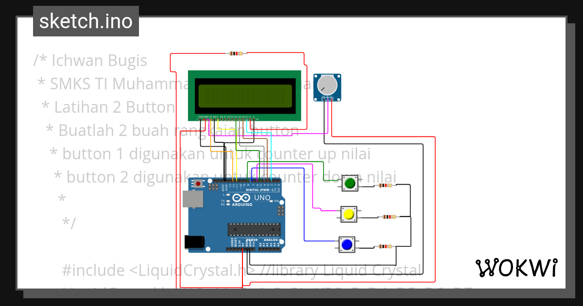 tugas ke 2 - Wokwi ESP32, STM32, Arduino Simulator