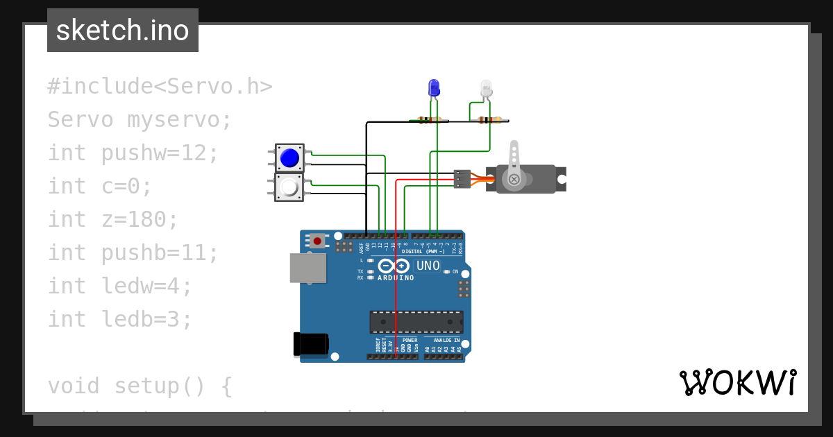 Servo2 Wokwi Esp32 Stm32 Arduino Simulator