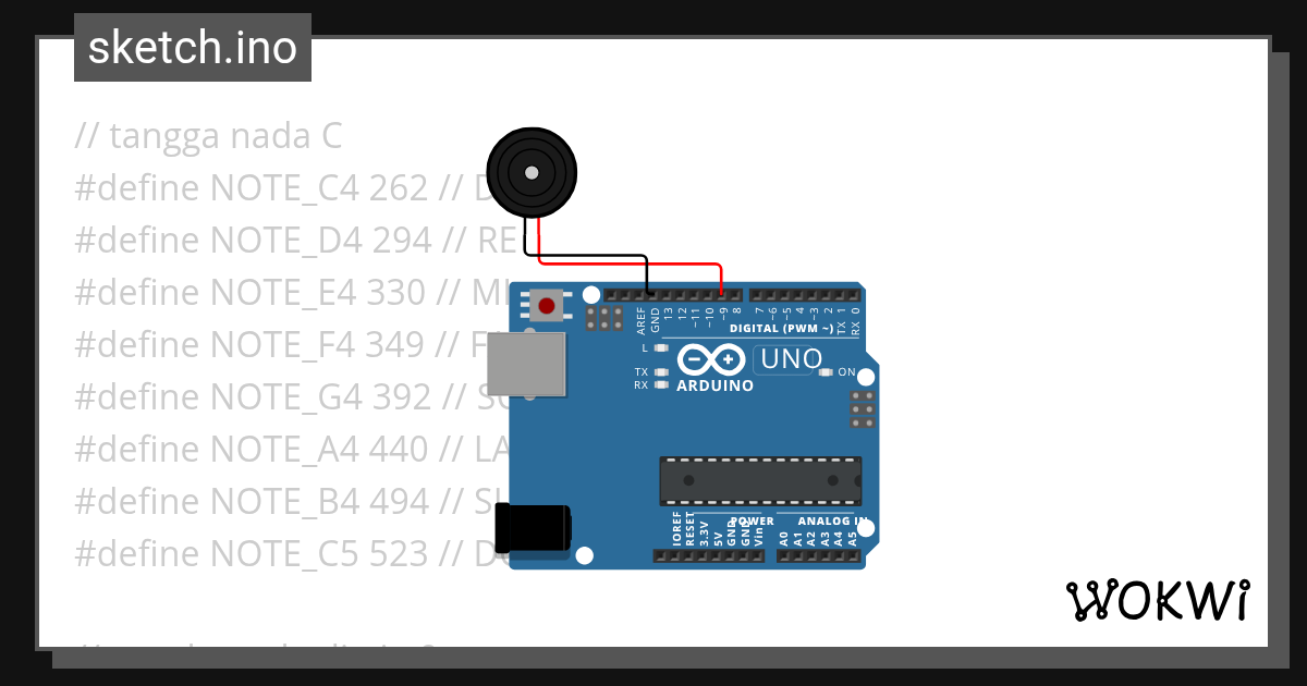 Speaker ( Musik ) - Wokwi ESP32, STM32, Arduino Simulator