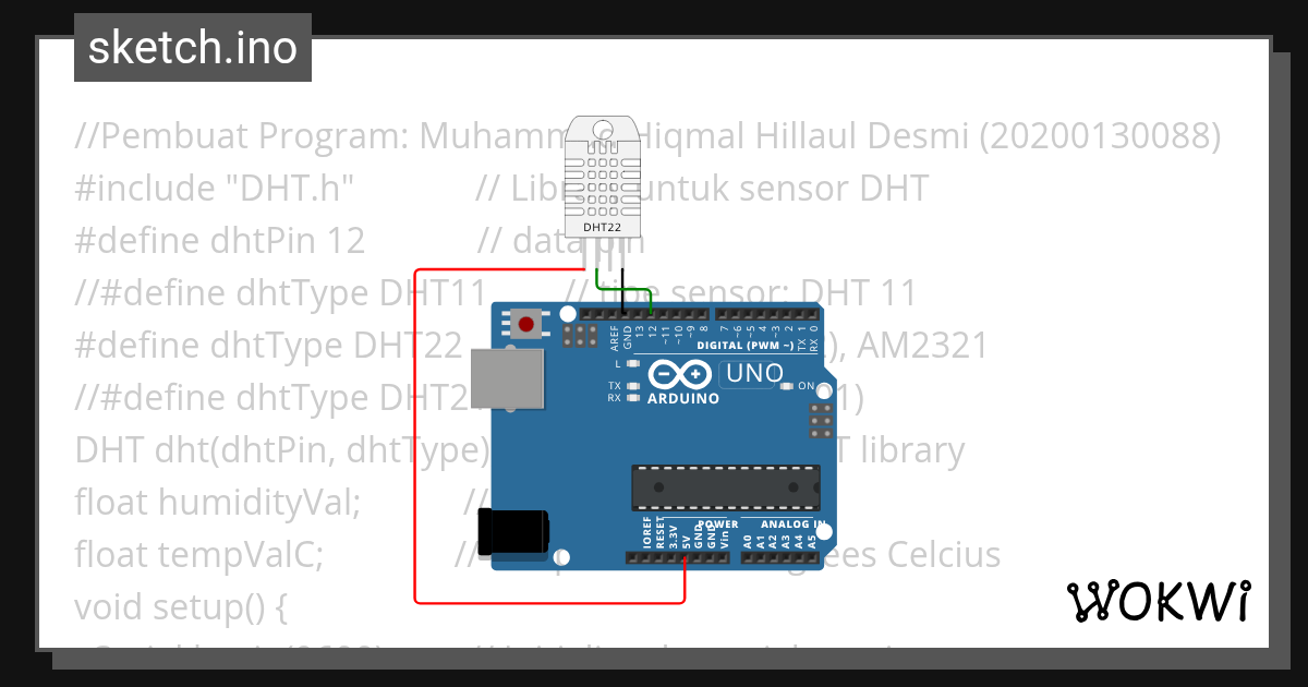 Tugas 7.1 - Wokwi ESP32, STM32, Arduino Simulator