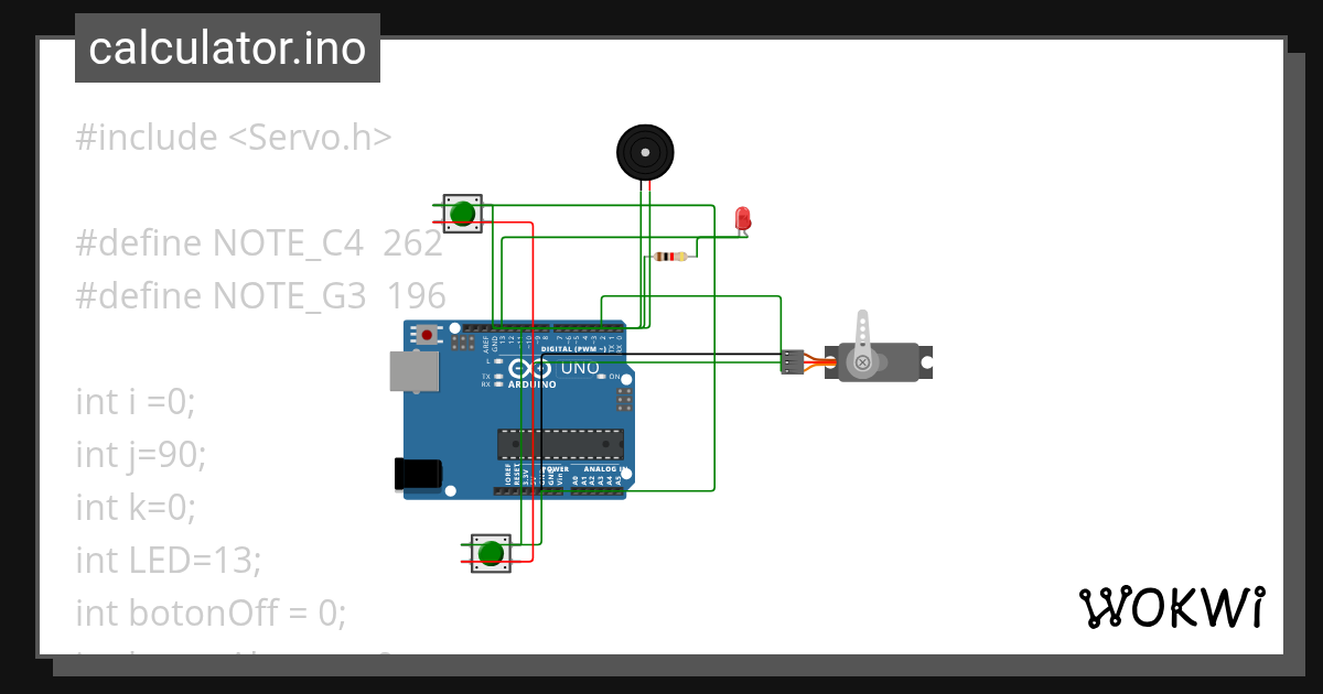 calculator.ino - Wokwi ESP32, STM32, Arduino Simulator