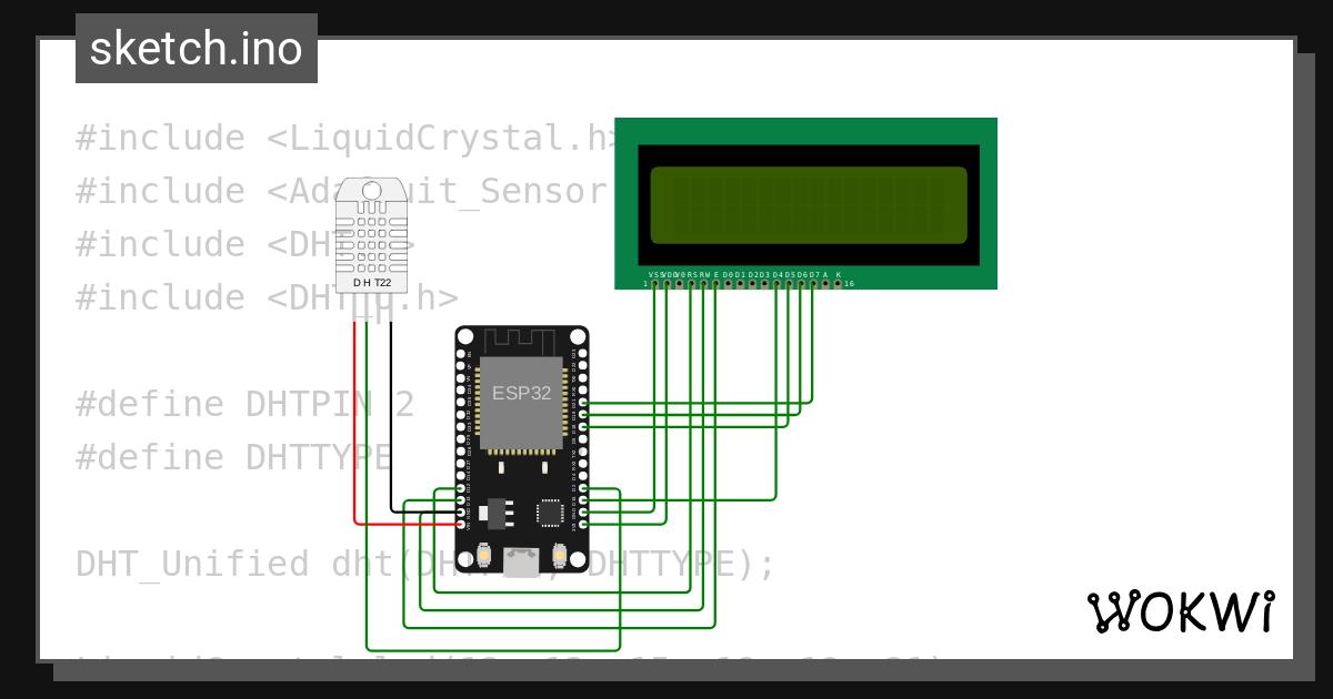 Suhu Esp32 Wokwi Esp32 Stm32 Arduino Simulator 0057