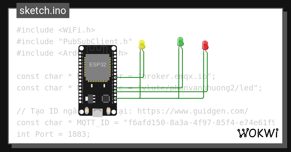 Led3 Maujson Wokwi Esp32 Stm32 Arduino Simulator