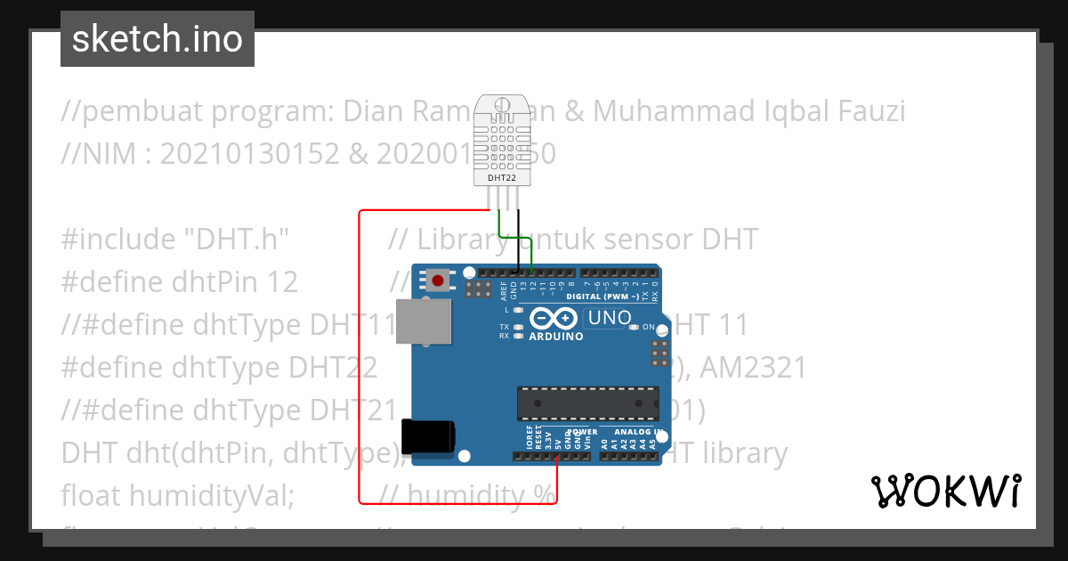 sensor DHT 1 copy - Wokwi ESP32, STM32, Arduino Simulator sensor DHT 1 copy - Wokwi ESP32, STM32, Arduino Simulator