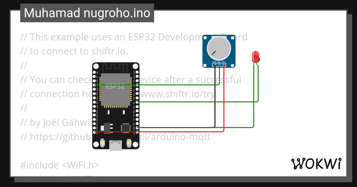 Muhamad nugroho.ino - Wokwi ESP32, STM32, Arduino Simulator