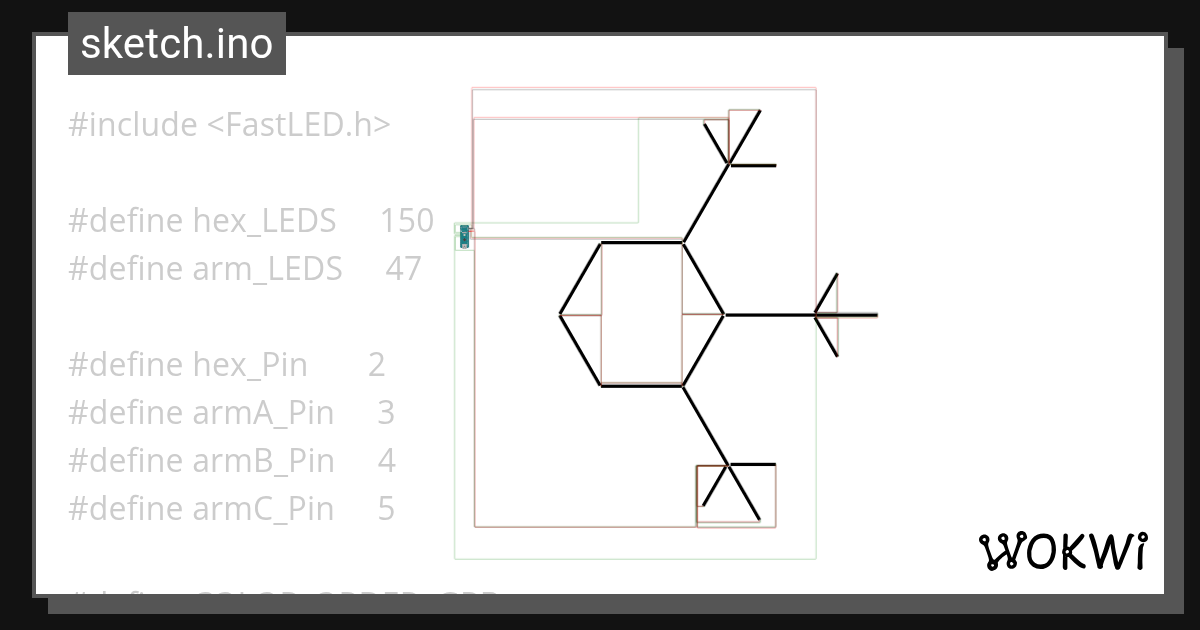 snowflake.ino - Wokwi ESP32, STM32, Arduino Simulator
