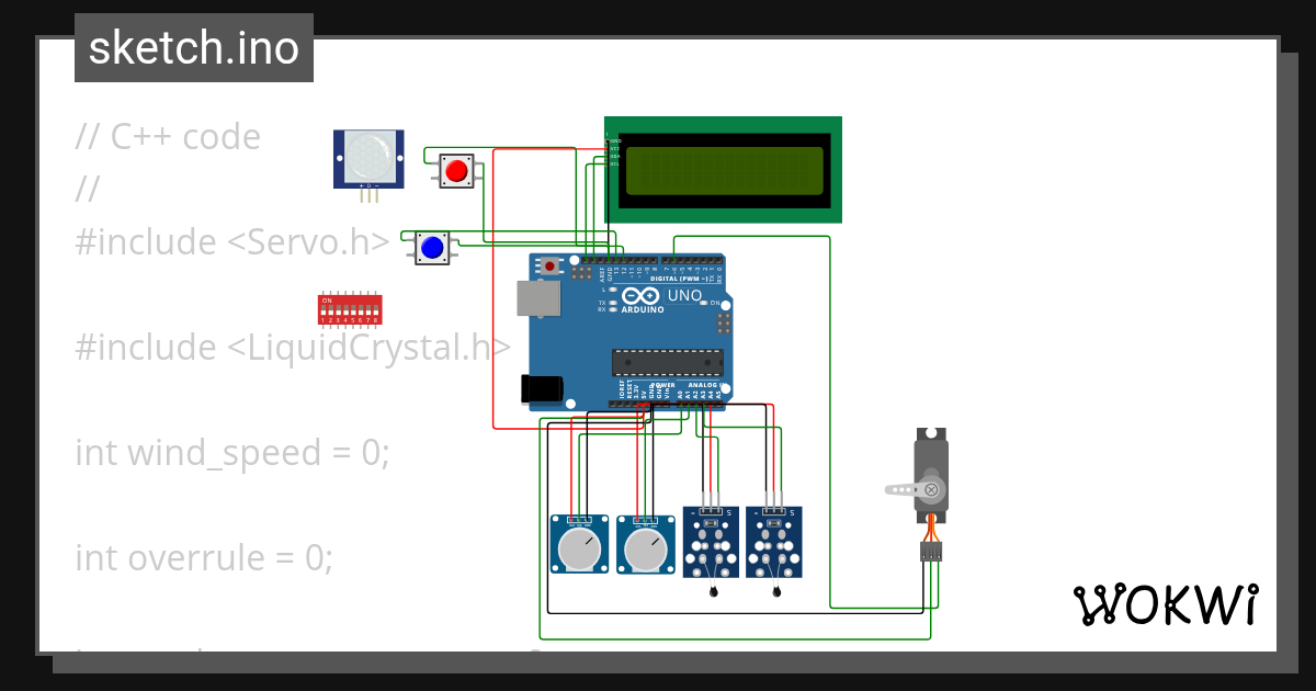 window closing system copy - Wokwi ESP32, STM32, Arduino Simulator