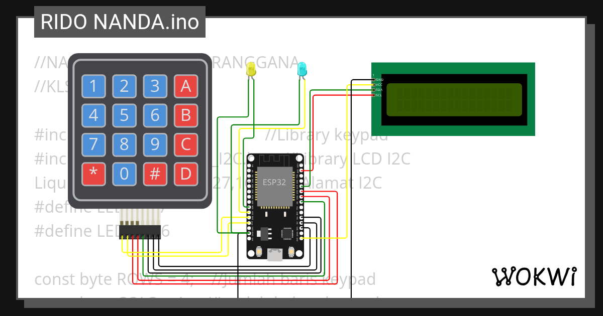 RIDO NANDA PRANGGANA - Wokwi ESP32, STM32, Arduino Simulator
